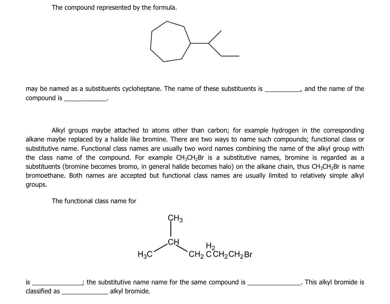 Solved # of C atoms Stem # of C atoms Stem 1 2 3 4 Meth Eth | Chegg.com