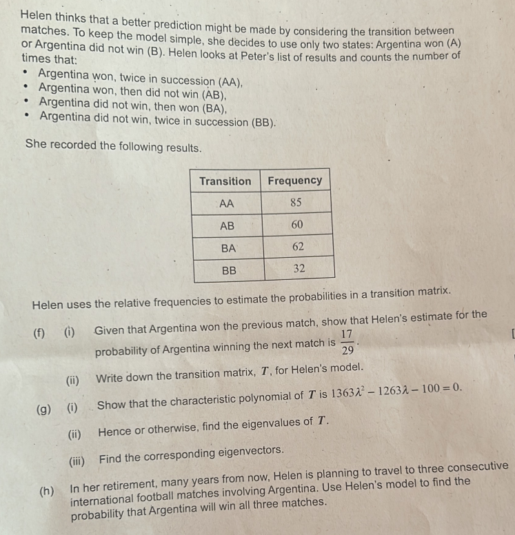 Solved Helen thinks that a better prediction might be made | Chegg.com