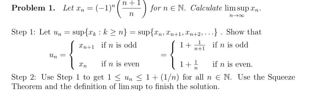 Solved Problem 1. Let xn-(-1) Solved Problem 1. Let xn-(-1)