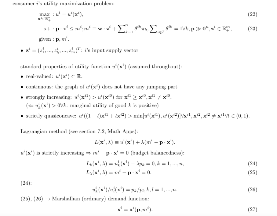 Consumer I S Utility Maximization Problem Xi∈r Nmax