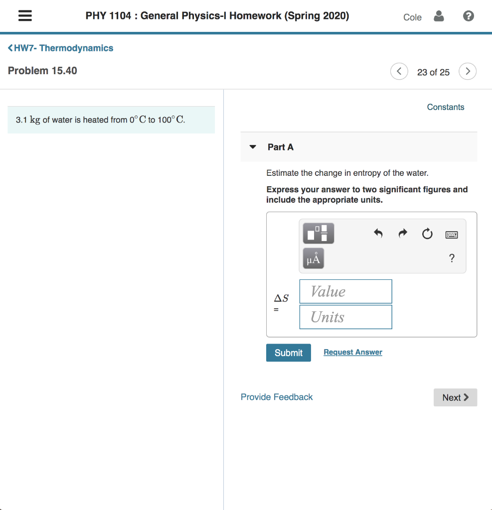 Solved PHY 1104 : General Physics-1 Homework (Spring 2020) | Chegg.com