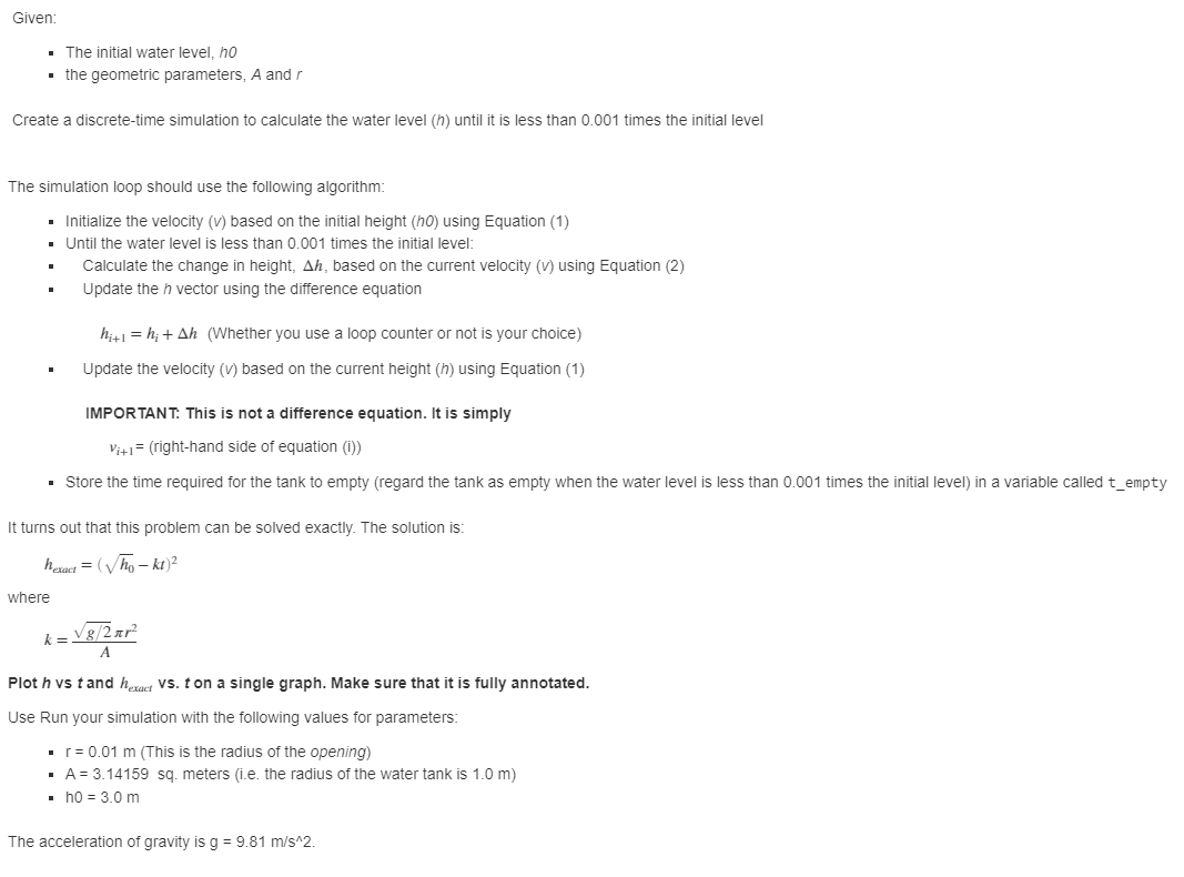 Solved The code must be written in MATLAB only. Note: must | Chegg.com