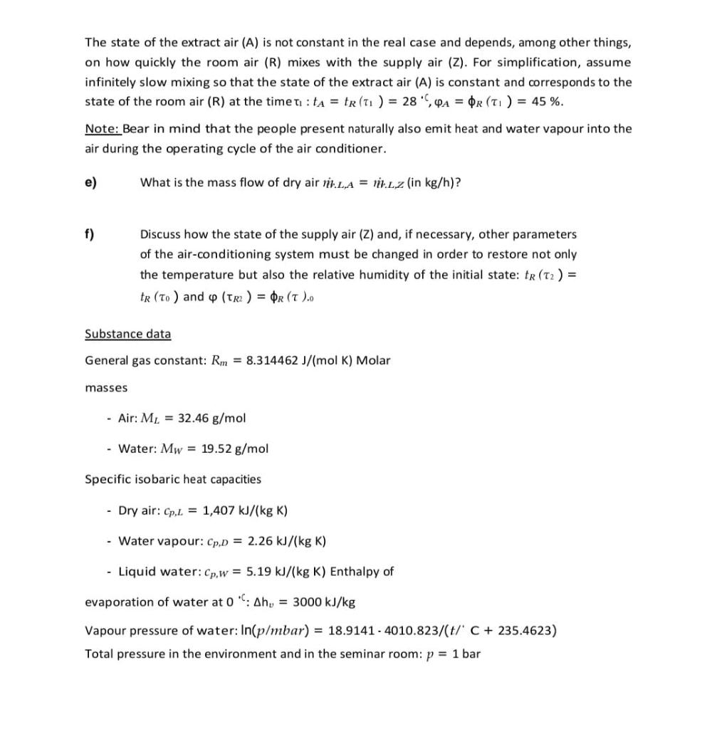 Task 4 An air-conditioning system operating in cyclic | Chegg.com