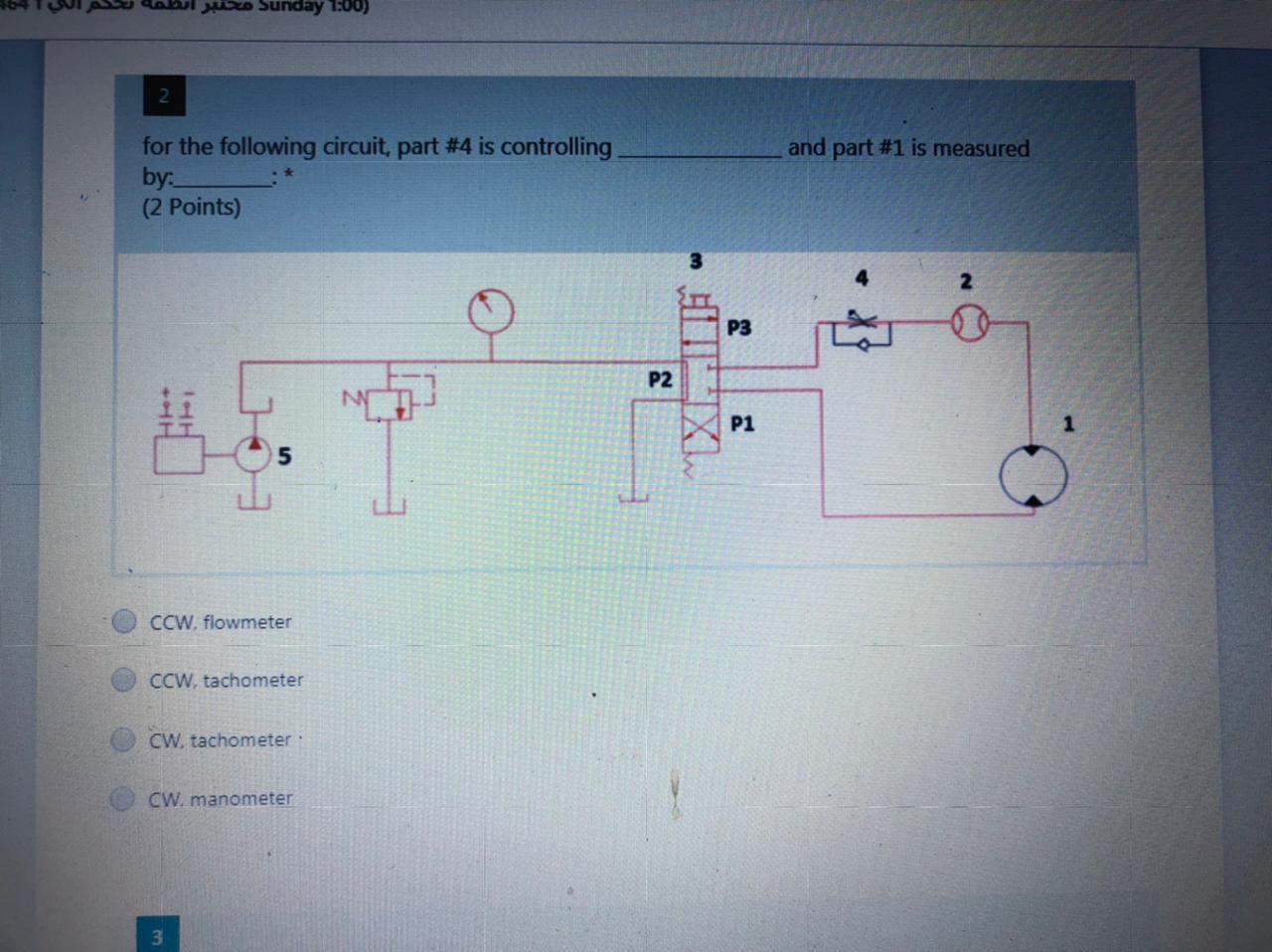 Solved 1:00) and part #1 is measured for the following | Chegg.com