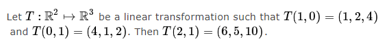 Solved Let T:R2↦R3 be a linear transformation such that | Chegg.com