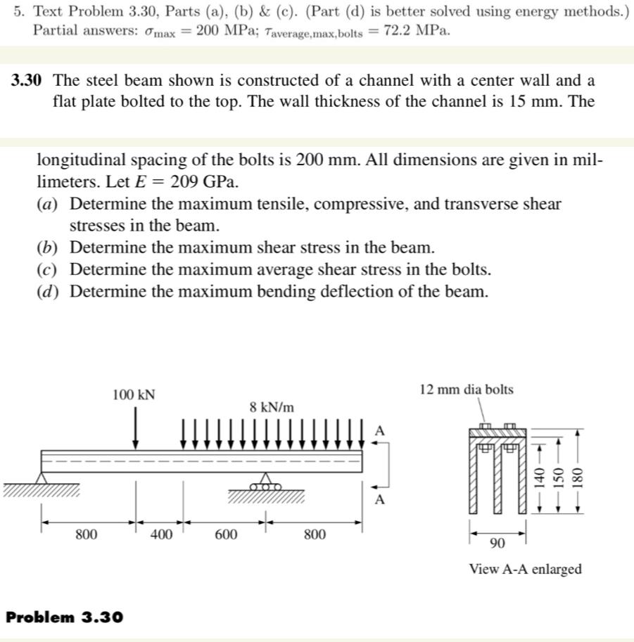 Solved 5. Text Problem 3.30, Parts (a), (b) \& (c). (Part | Chegg.com