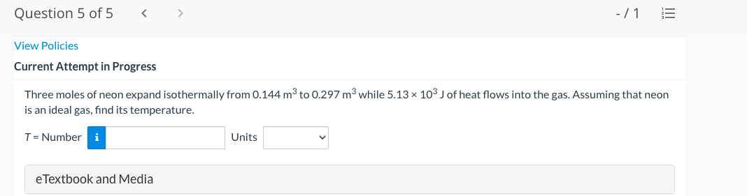 Solved Question 4 of 5 - 71 View Policies Current Attempt in | Chegg.com
