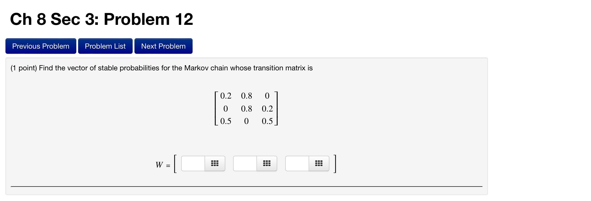 Solved Ch 8 Sec 3: Problem 12 Previous Problem Problem List | Chegg.com