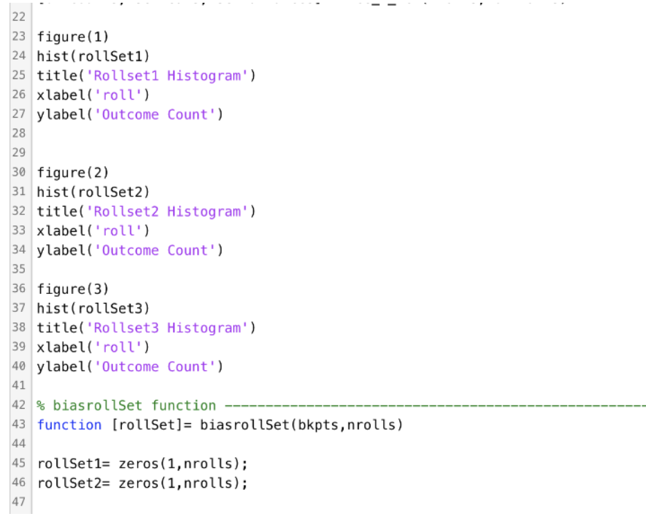 Solved Case 4: 3 Sets of rolls of 1 die Given a set of 2 | Chegg.com