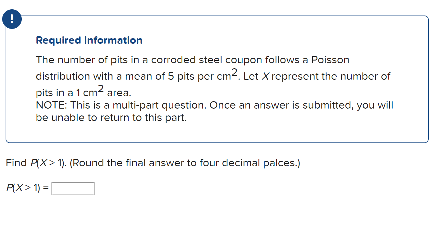 Solved ! Required information The number of pits in a | Chegg.com