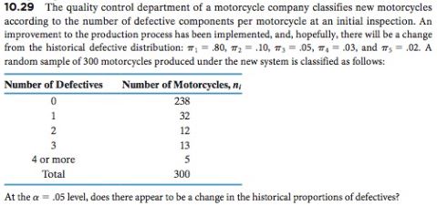 Solved 10.29 The quality control department of a motorcycle | Chegg.com