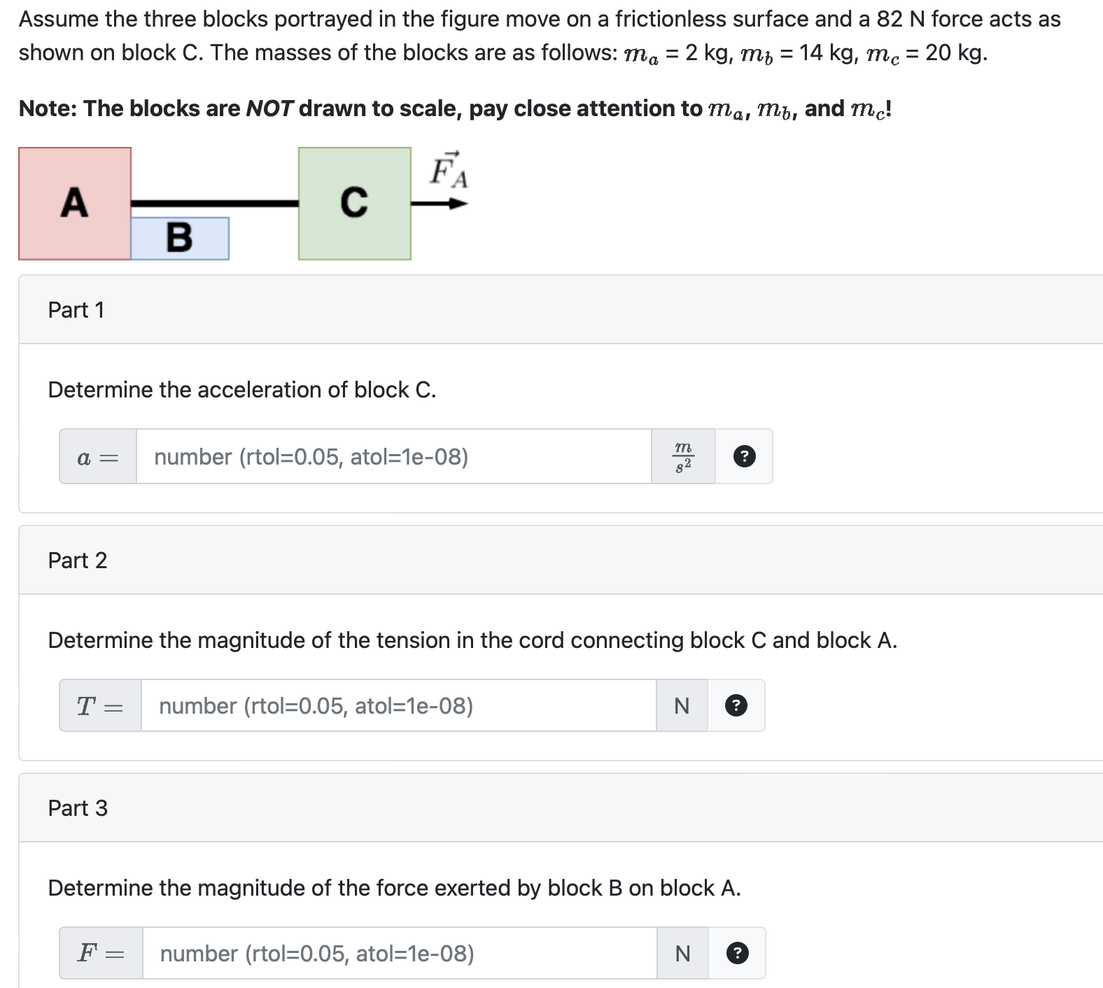 Solved Assume the three blocks portrayed in the figure move | Chegg.com