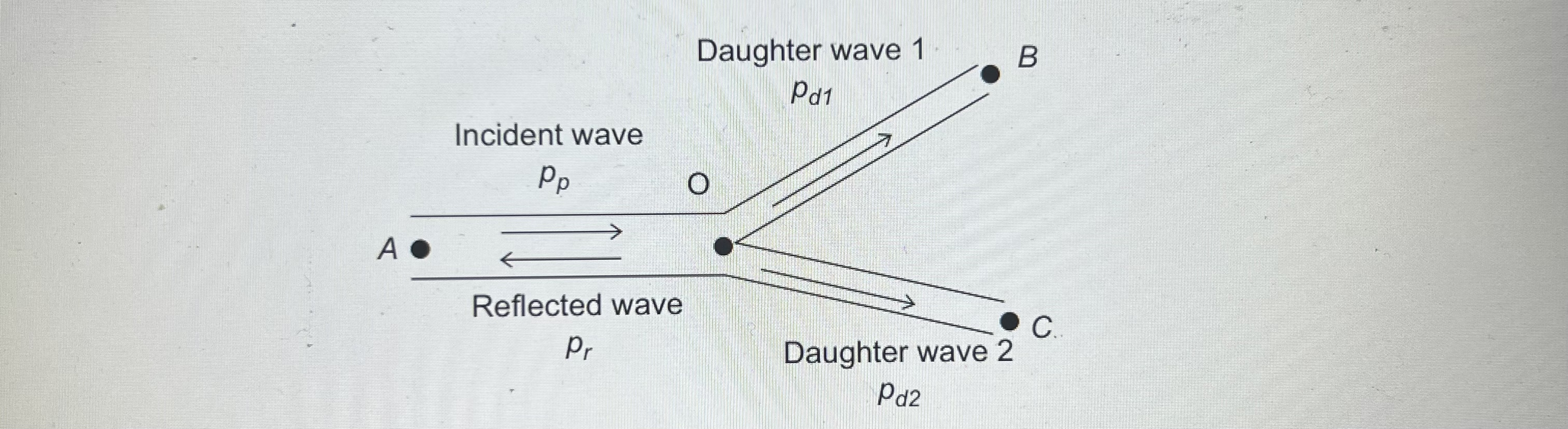 Solved Model the pressure wave propagation at a branching | Chegg.com