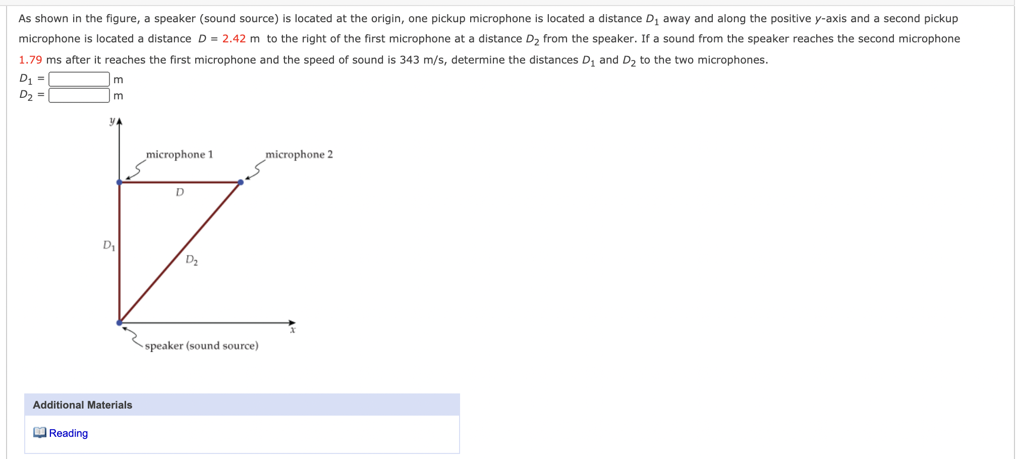 Solved As shown in the figure, a speaker (sound source) is | Chegg.com