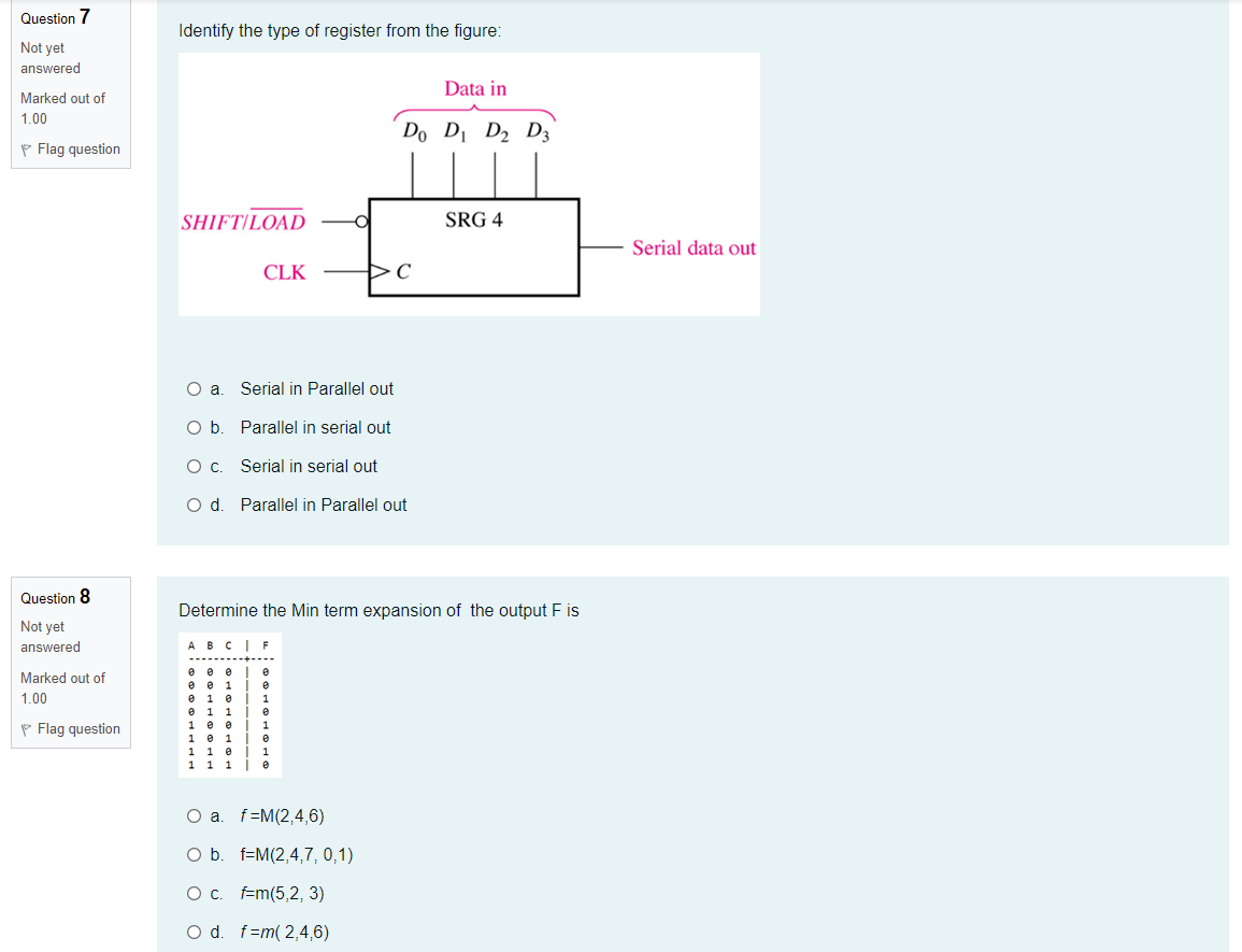 Solved Identify the type of register from the figure: | Chegg.com