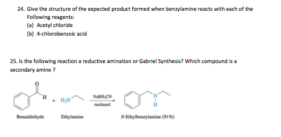 Solved 24. Give the structure of the expected product formed | Chegg.com