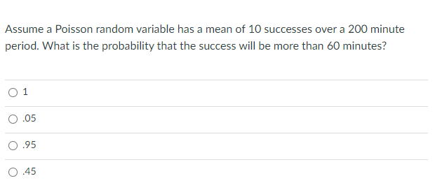 Solved Assume a Poisson random variable has a mean of 10 | Chegg.com