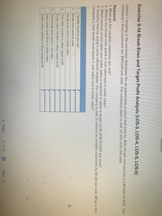 Solved Required information Exercise 5A-4 High-Low Method; | Chegg.com