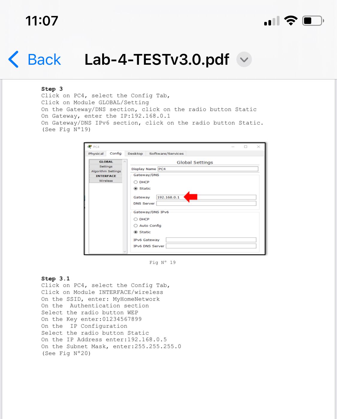 Solved Lab-4-TESTV3.0.pdf Fig N∘13 Fig N∘Step 2.3 Continue | Chegg.com