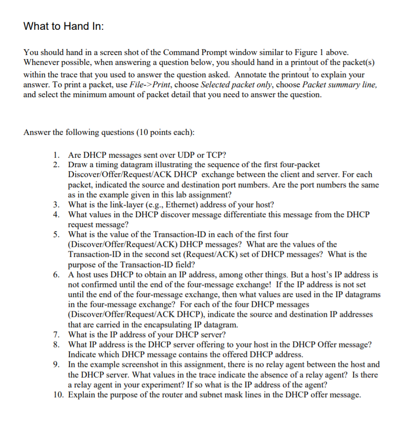 Solved What to Hand In: You should hand in a screen shot of | Chegg.com