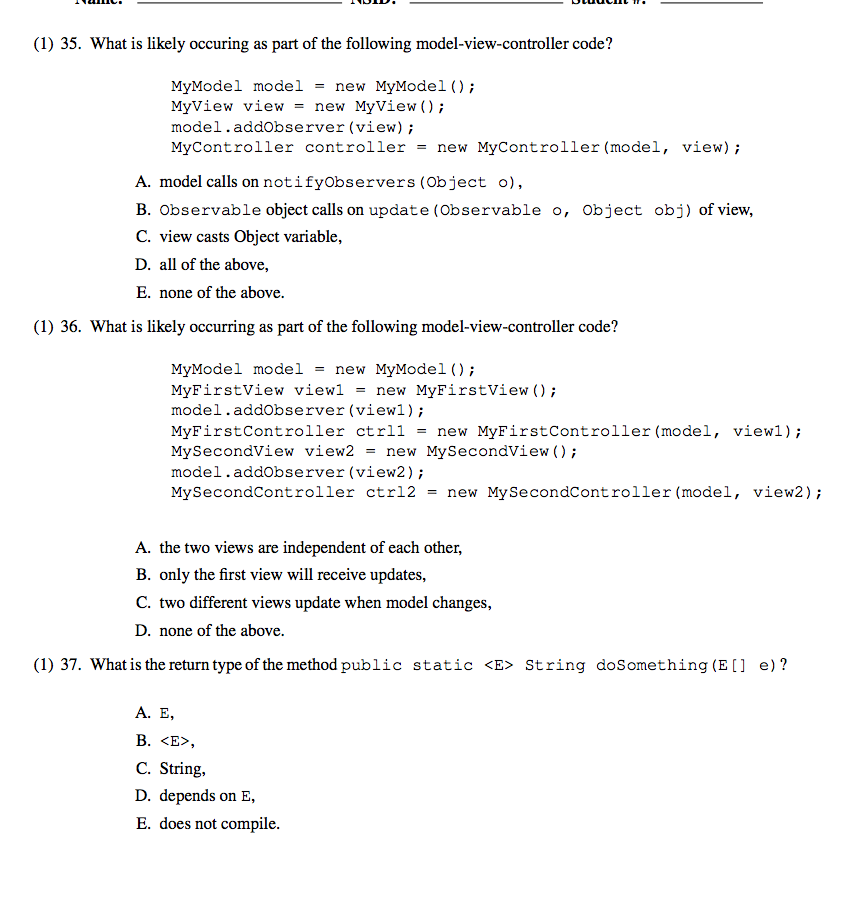 Solved (1) 35. What is likely occuring as part of the | Chegg.com