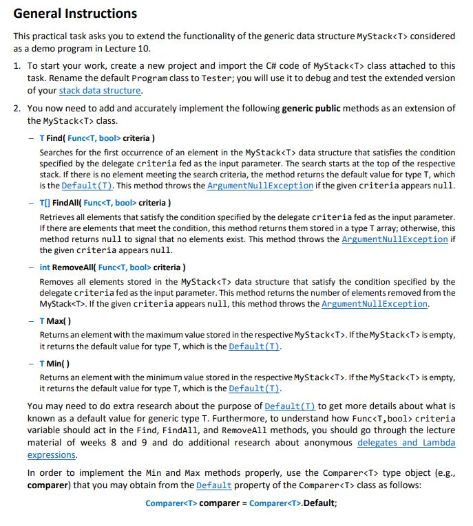 Solved Need help to solve this C# Data Structure question | Chegg.com