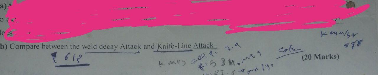 Solved C Icus b) Compare between the weld decay Attack and | Chegg.com