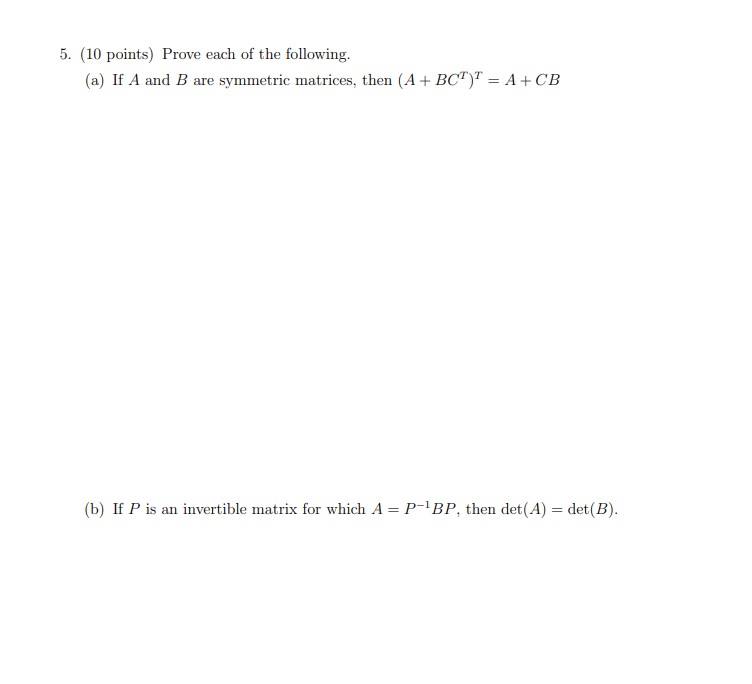 Solved (10 ﻿points) ﻿Prove each of the following.(a) ﻿If A | Chegg.com