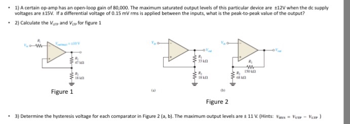 Solved A certain op-amp has an open-loop gain of 80,000. The | Chegg.com