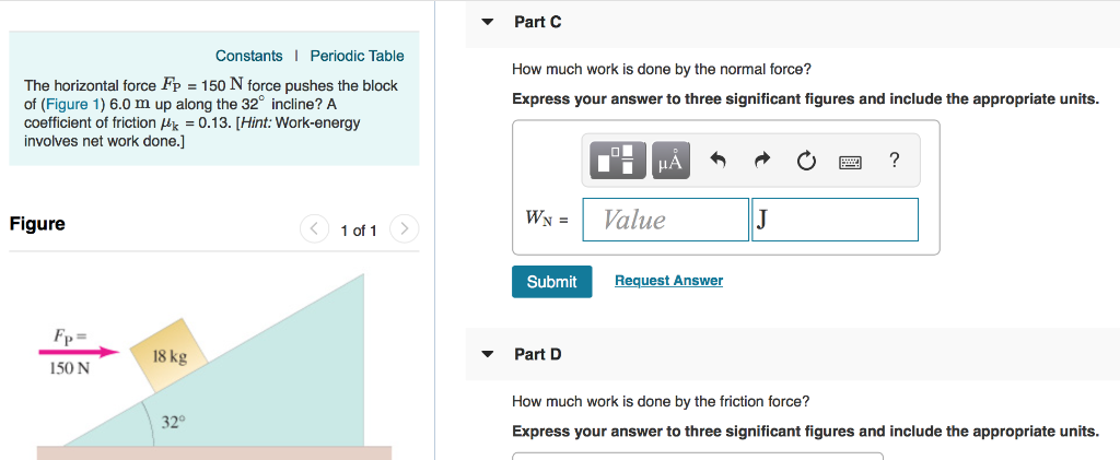 Solved Part C Constants Periodic Table How much work is done | Chegg.com