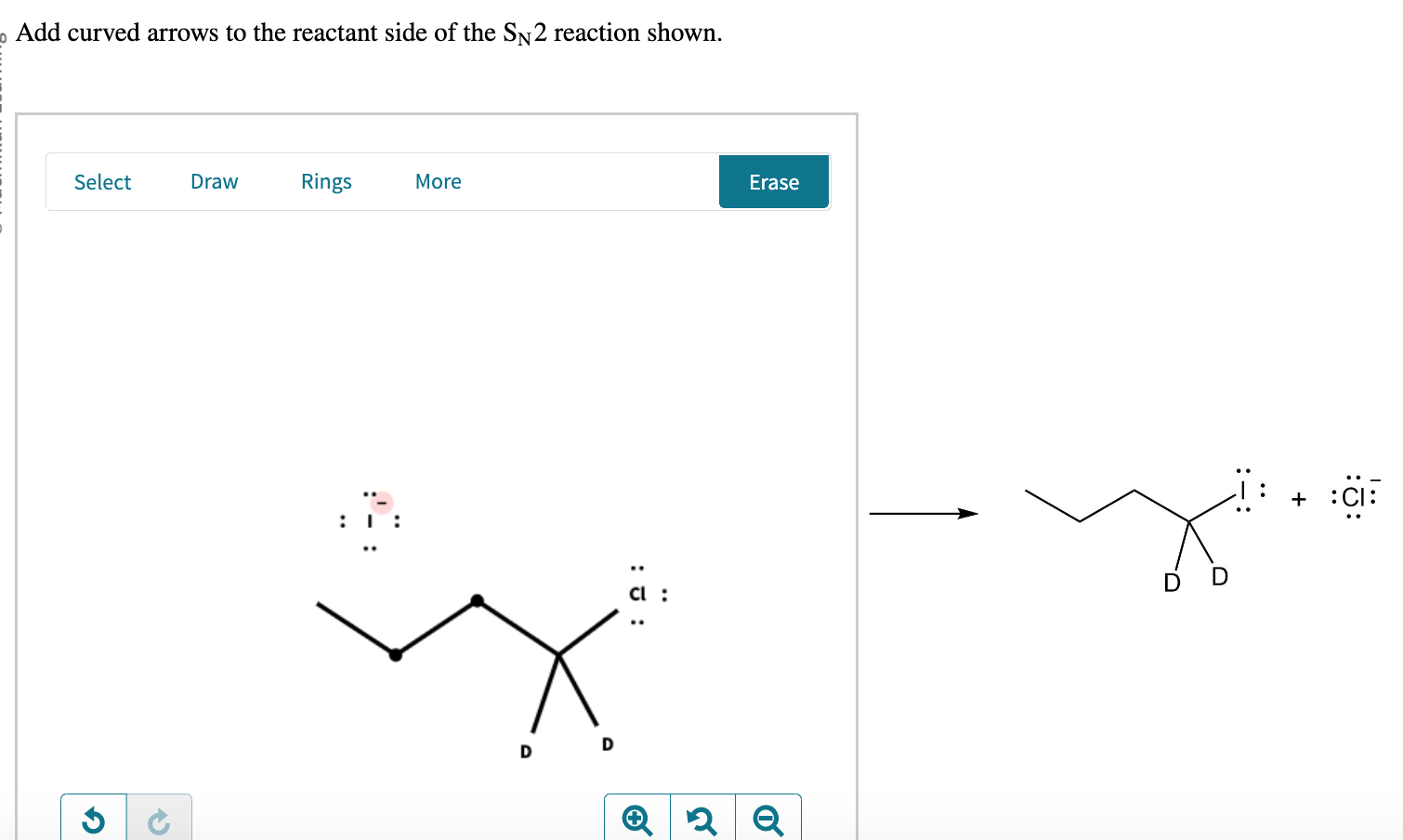 Solved Add curved arrows to the reactant side of the SN2 | Chegg.com
