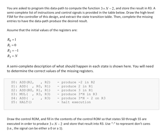 1 You Are Given A Simple Programmable Data Path