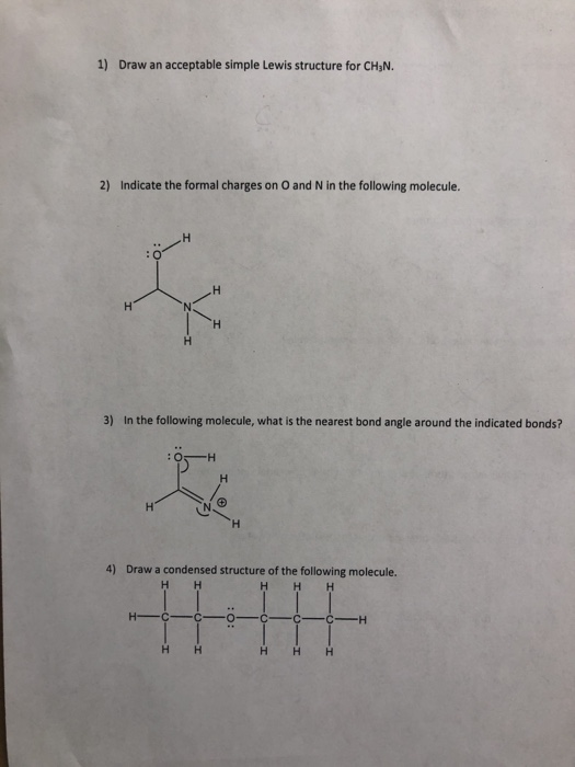 Solved 1) Draw an acceptable simple Lewis structure for CHI. | Chegg.com