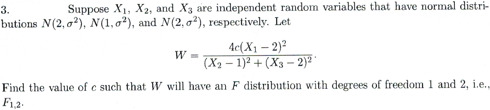 Solved Suppose X1, X2, and X3 are independent random | Chegg.com