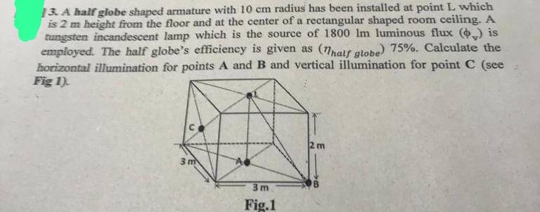 Solved I3. ﻿A half globe shaped armature with 10cm ﻿radius | Chegg.com
