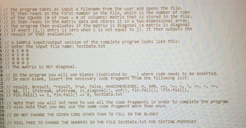Solved / The program takes as input a filename from the user | Chegg.com
