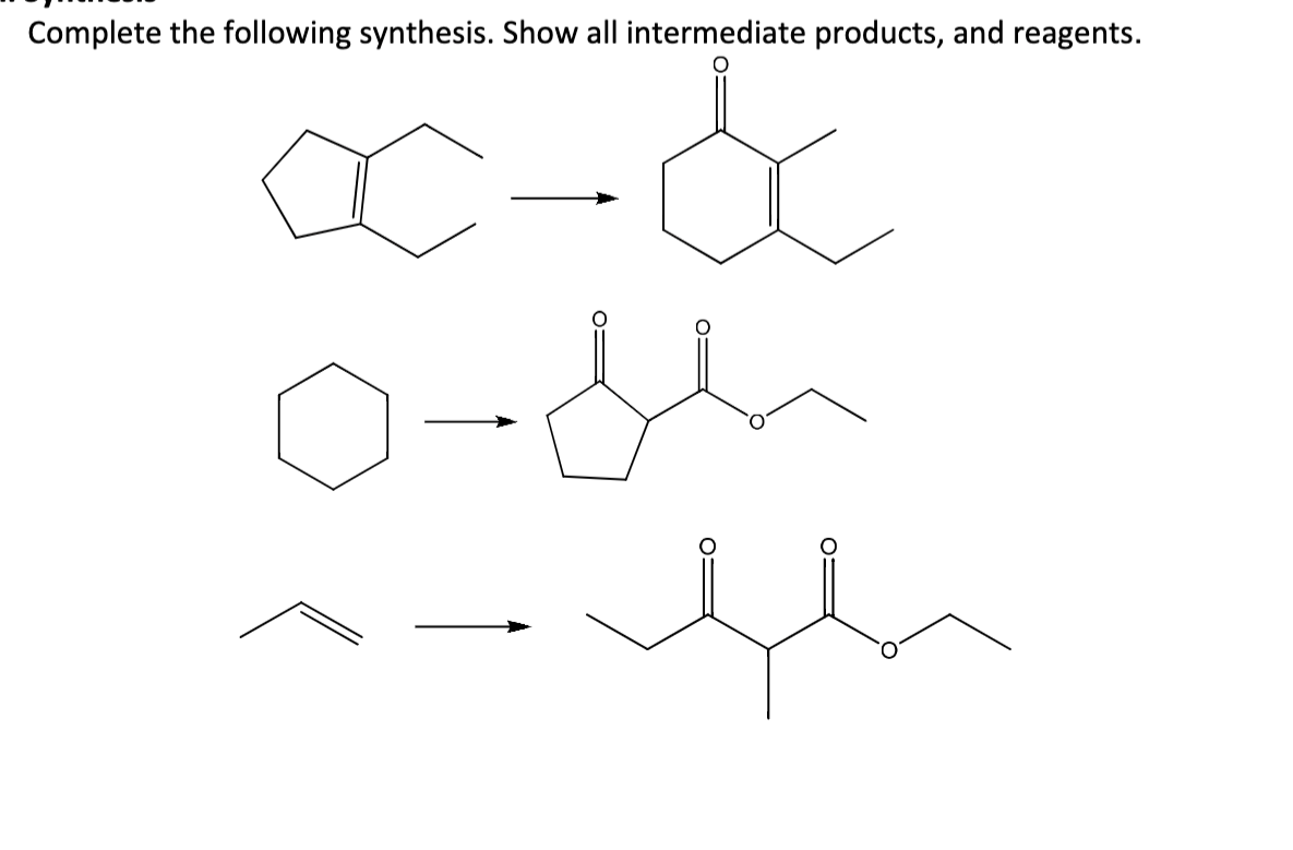 Solved Complete the following synthesis. Show all | Chegg.com