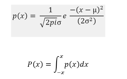 Solved p(x)=2piσ1e(2σ2)−(x−μ)2 P(x)=∫−xxp(x)dx | Chegg.com
