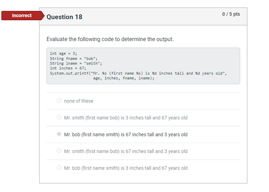 Solved Evaluate the following code to determine the output. | Chegg.com