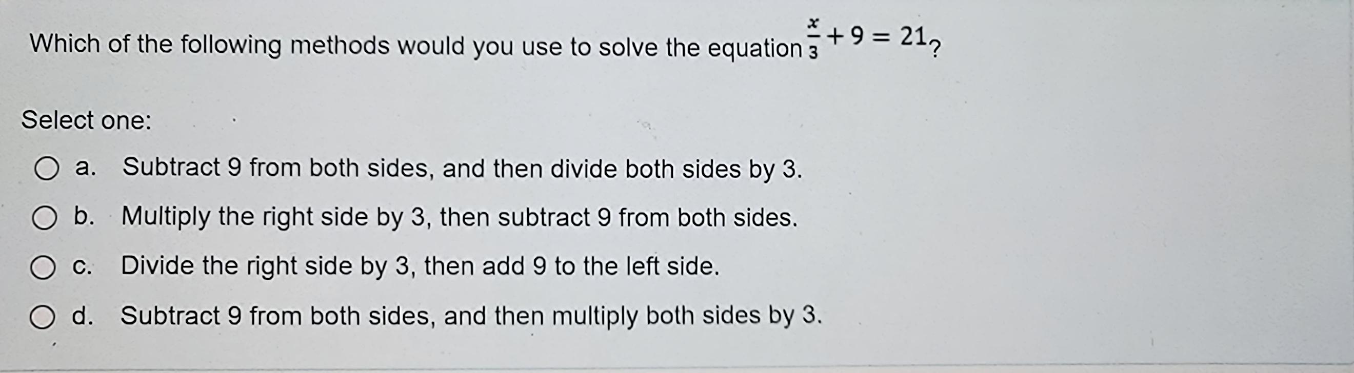 Solved = Which of the following methods would you use to | Chegg.com