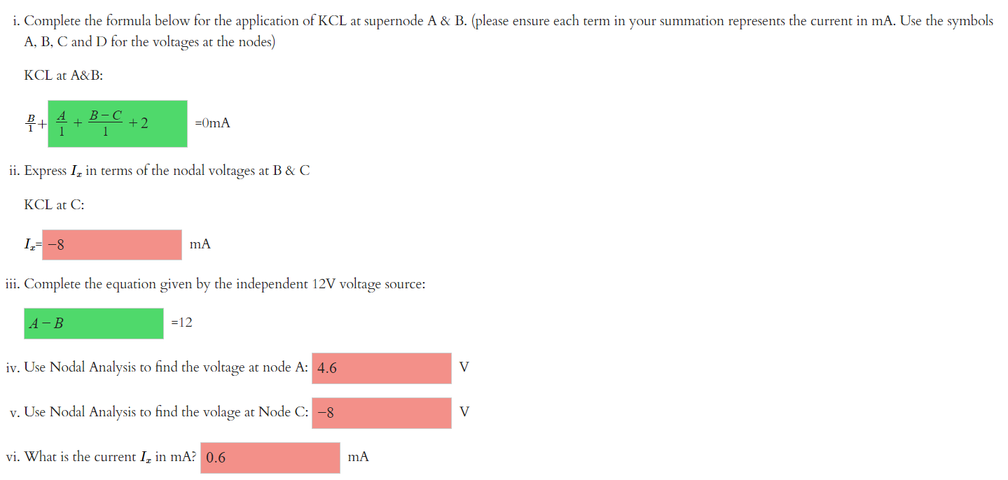 Solved At which single nodes can KCL be applied? x A. Nodes | Chegg.com