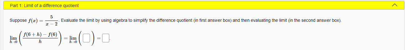 Solved Part 1 Limit Of A Difference Quotient 5 Suppose F X
