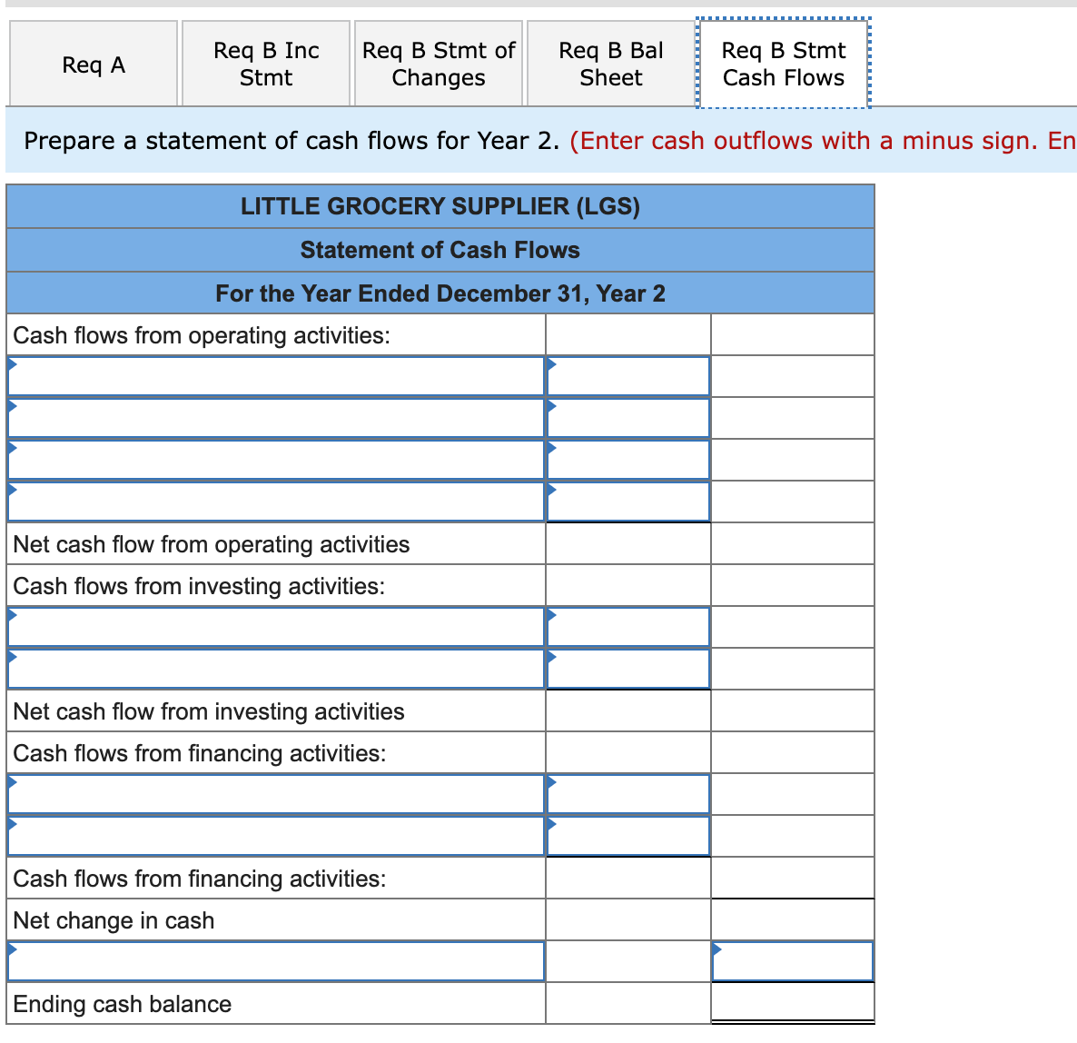 Solved Prepare an income statement for Year 2. (Enter all | Chegg.com