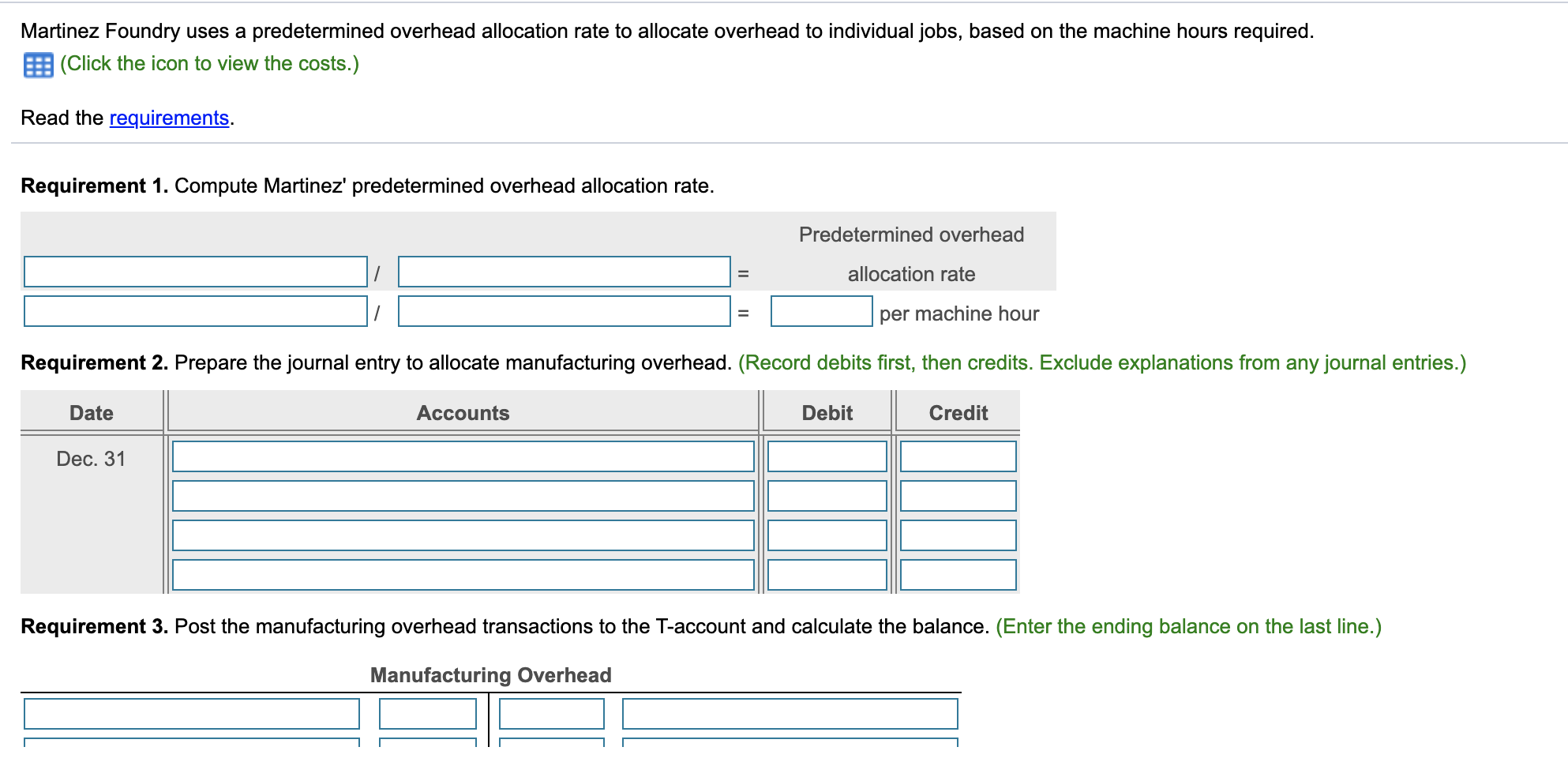 solved-martinez-foundry-uses-a-predetermined-overhead-chegg