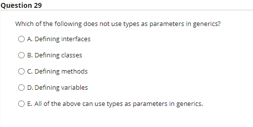 Solved The method specification published by a class defines | Chegg.com
