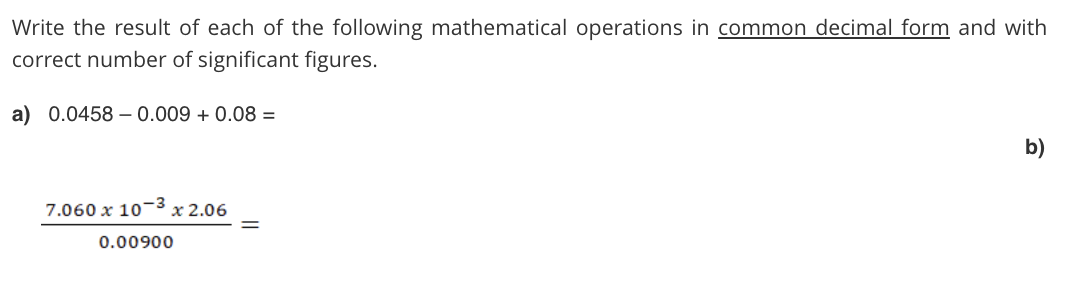Solved Write the result of each of the following | Chegg.com