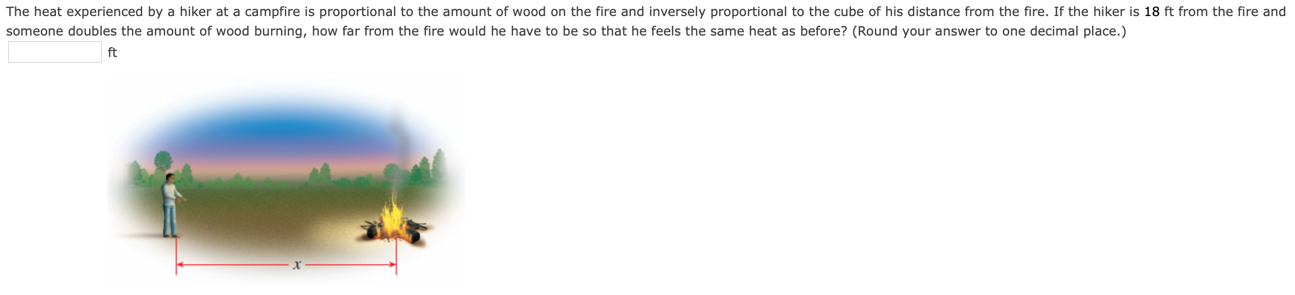 Solved The heat experienced by a hiker at a campfire is | Chegg.com