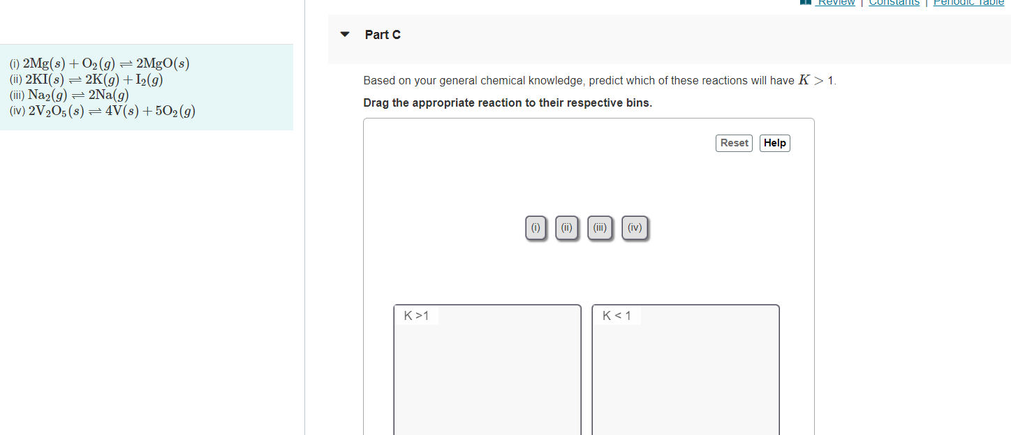 Solved Review Constants | Periodic Table Part A (1) 2Mg(s) + | Chegg.com