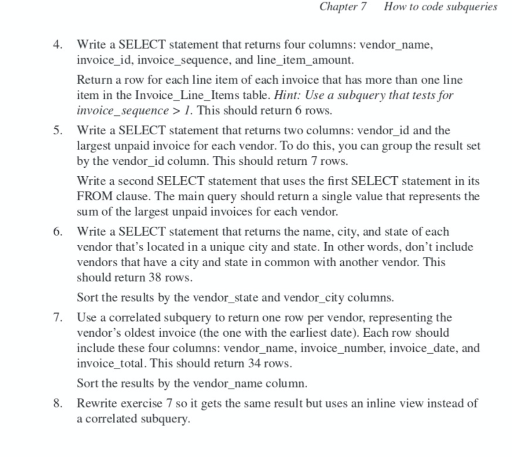Solved Complete the exercises, in Chapter 7, How to code | Chegg.com