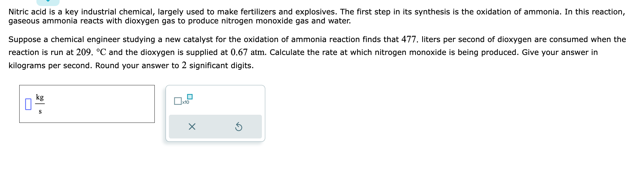 Solved Calculating the reaction rate of one reactant from | Chegg.com